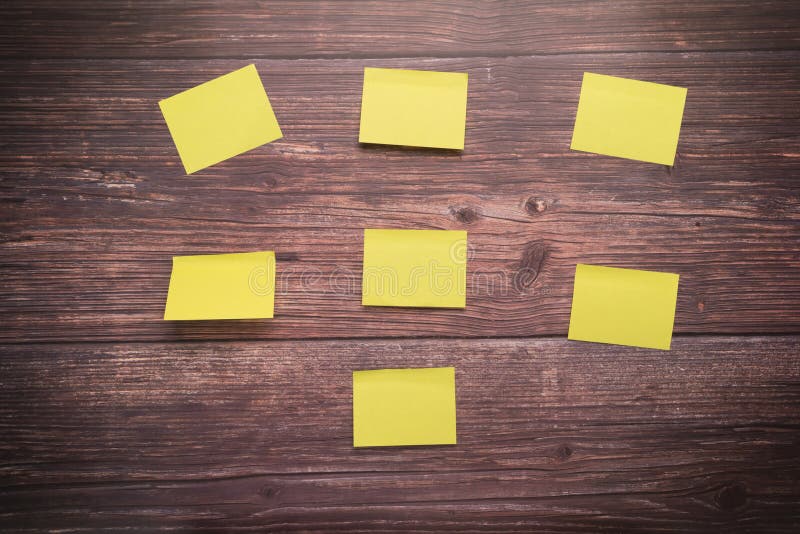 Sticky Note Post it Note Blank Space on the Wooden Board Backgrounds ...
