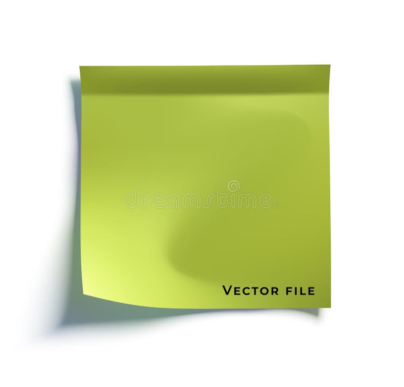 Sticky Note Reminder. Post it Paper Stock Illustration - Illustration ...