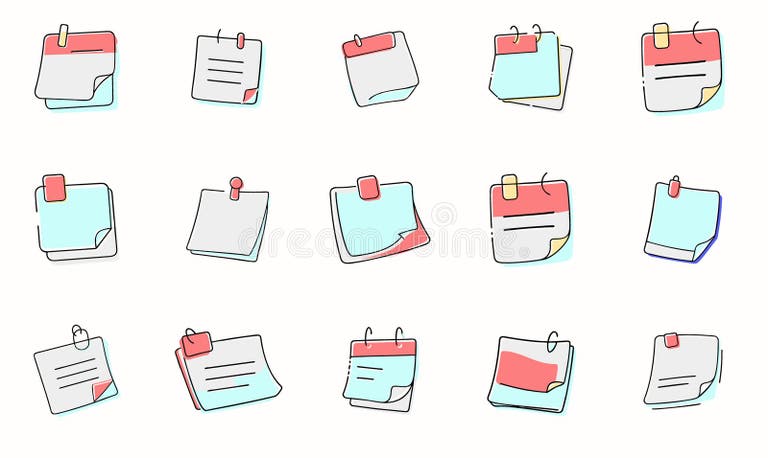 Sticky Note Designs Stock Illustrations – 640 Sticky Note Designs Stock ...