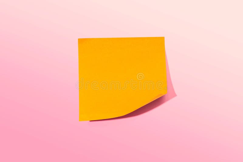 Sticky note with shadow stock photo. Image of reminder - 255638428