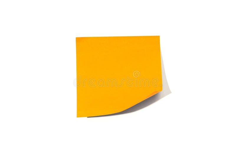 Sticky note with shadow stock image. Image of sheet - 193640811