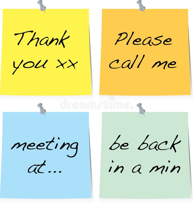 Praise Positive Reviews and Comments on Sticky Notes Stock Illustration ...