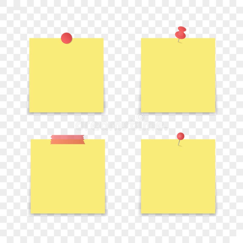 Sticky note stock vector. Illustration of list, attached - 91714973