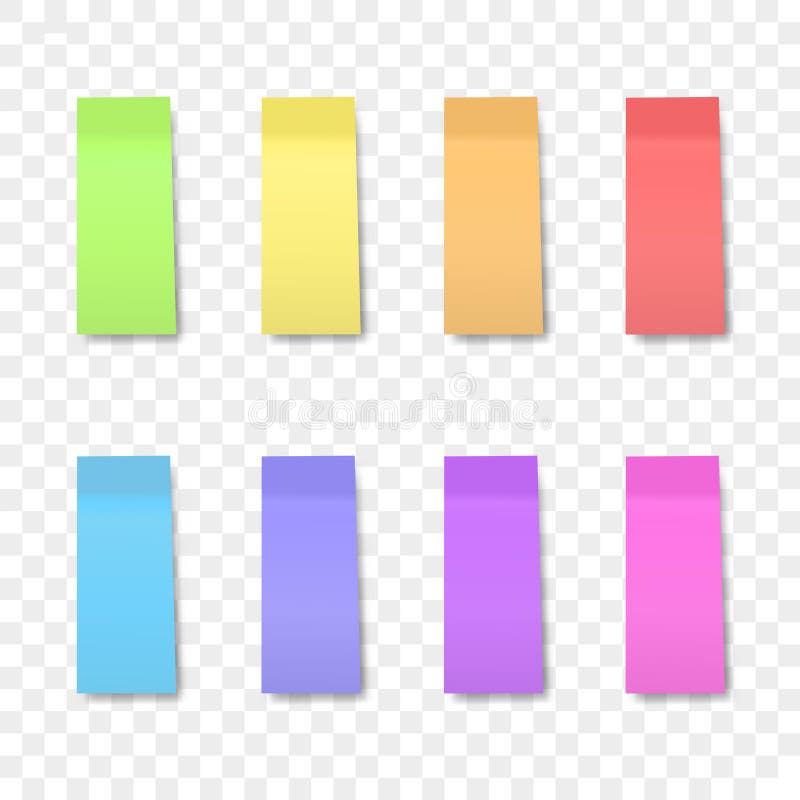 Sticky note stock vector. Illustration of reminder, realistic - 91715138