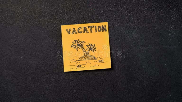 Sticky Note on the Blackboard Stock Image - Image of notepaper, black ...