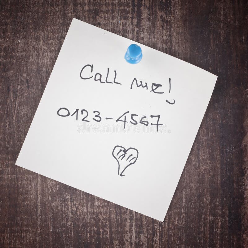 Sticky Note on an Wooden Table Stock Photo - Image of letters, remember ...