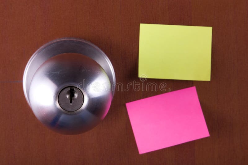 Sticky notes stock image. Image of lock, fixed, isolated - 11549995