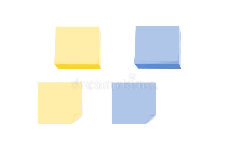Sticky Notes stock vector. Illustration of note, stick - 4222140