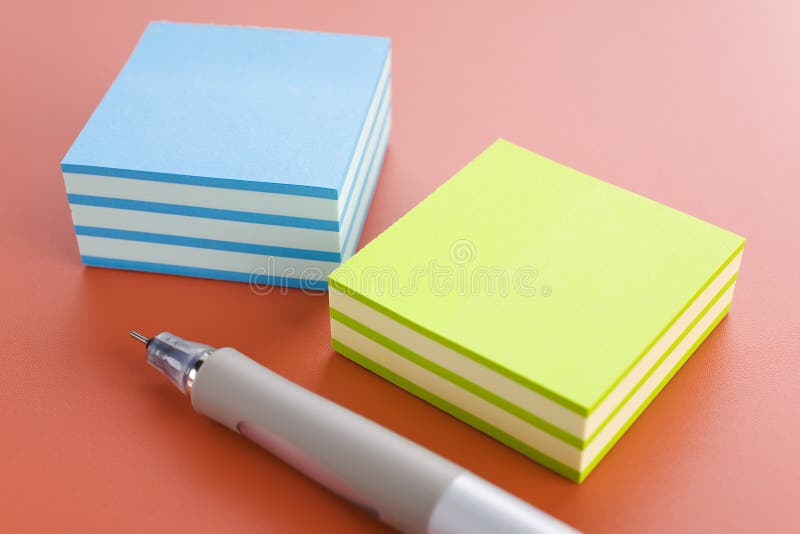Sticky notes stock image. Image of stack, pile, office - 4278501