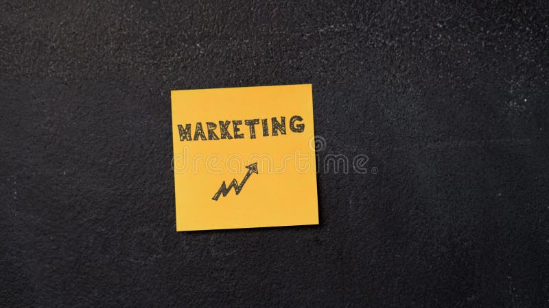 Sticky Notes on the Blackboard Stock Image - Image of handwriting ...