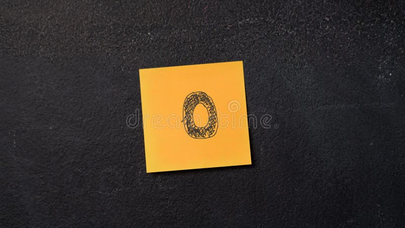 Sticky Notes on the Blackboard Stock Image - Image of figure, board ...