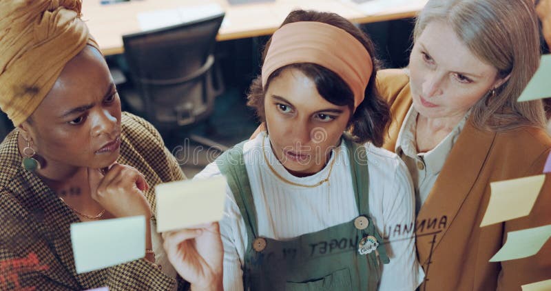 Sticky Notes, Business People and Teamwork Planning, Thinking and ...