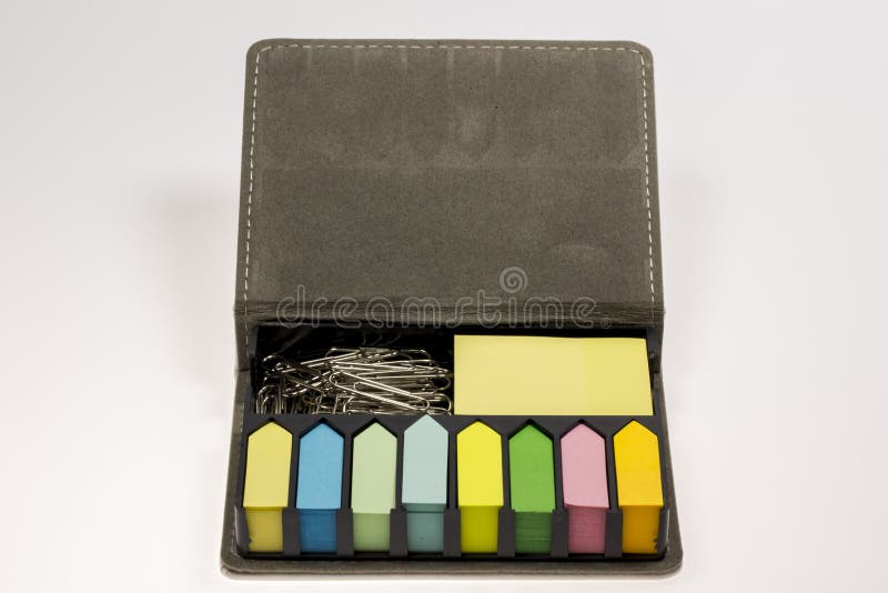 Sticky Notes and Clips stock photo. Image of note, notes - 67243626