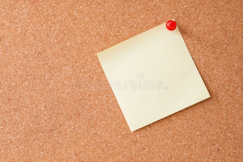 Sticky notes on cork board stock image. Image of board - 29693617