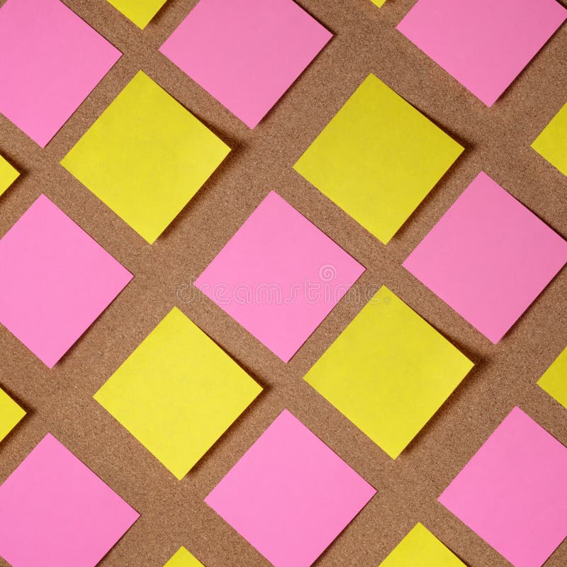 Sticky notes on cork board stock photo. Image of billboard - 42385166