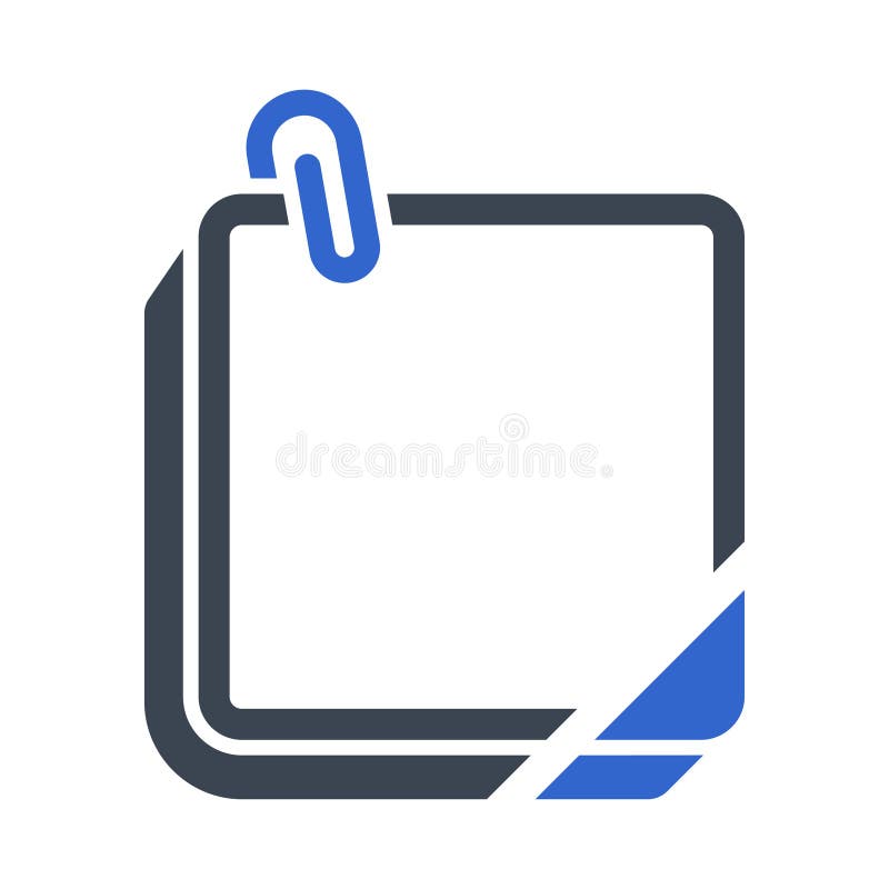Sticky notes icon stock vector. Illustration of sticky - 270349309