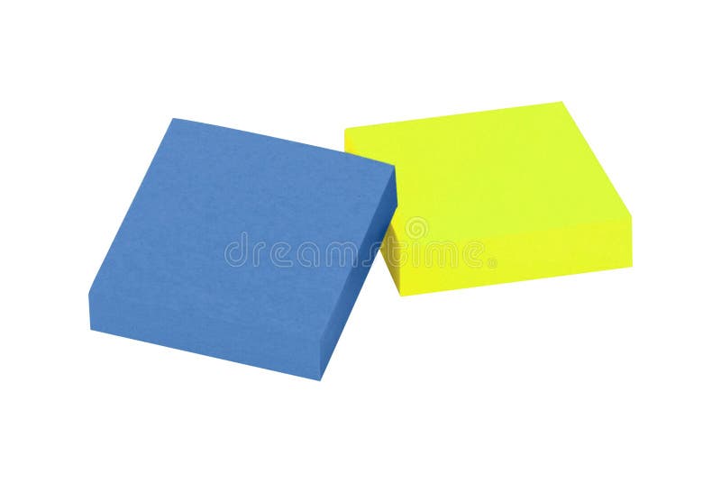 Sticky Notes Isolated on White Stock Image - Image of adhesive, memory ...