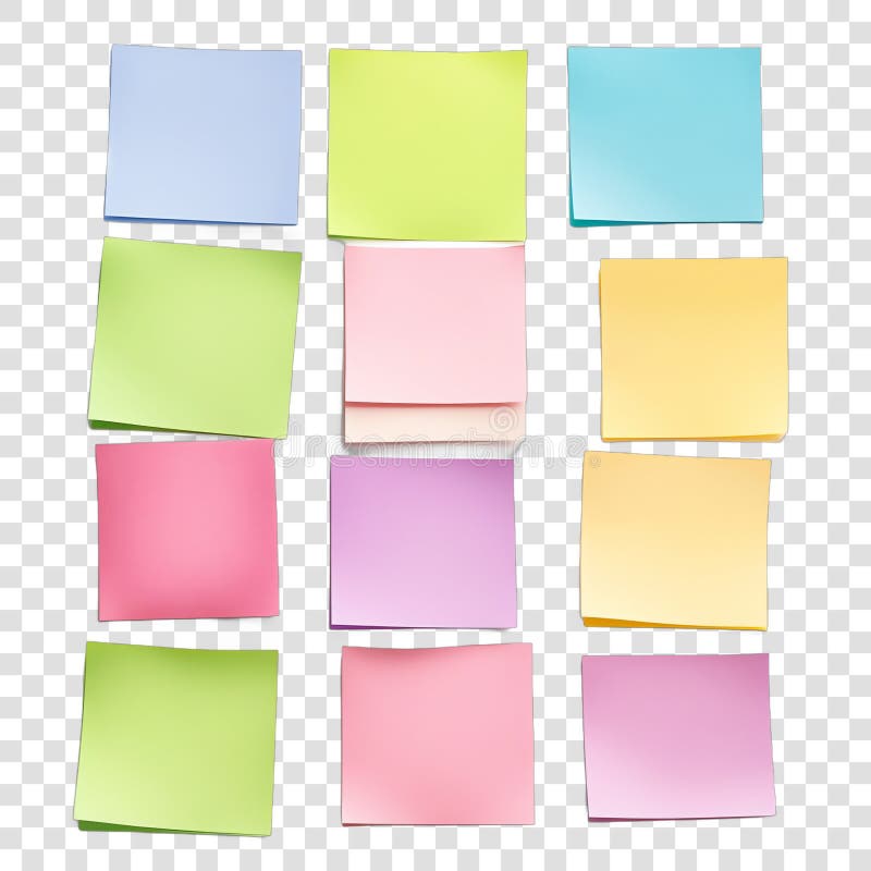 Sticky notes stock image. Illustration of blue, postit - 341535899