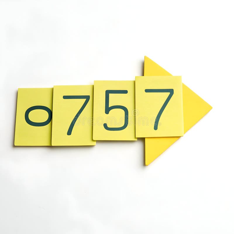 Sticky Notes with Left Arrow Stock Illustration - Illustration of ...