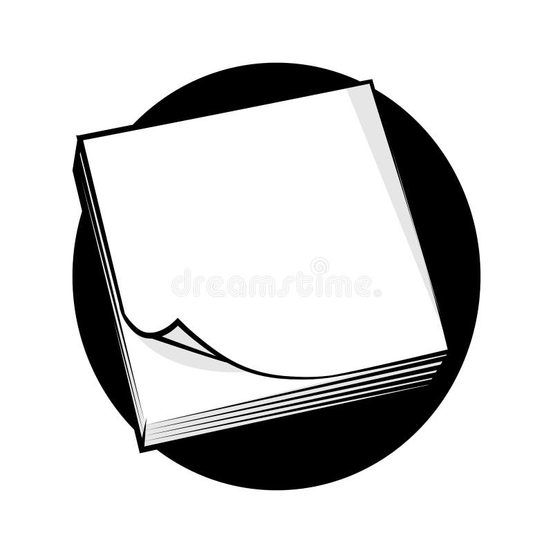 Sticky Notes Logo on a White Background Stock Illustration ...