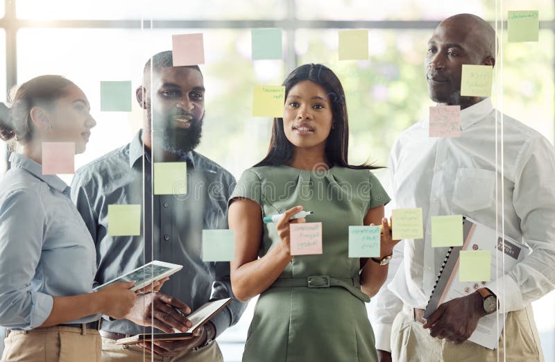 Sticky Notes, Meeting and Teamwork with Diversity in the Workplace ...