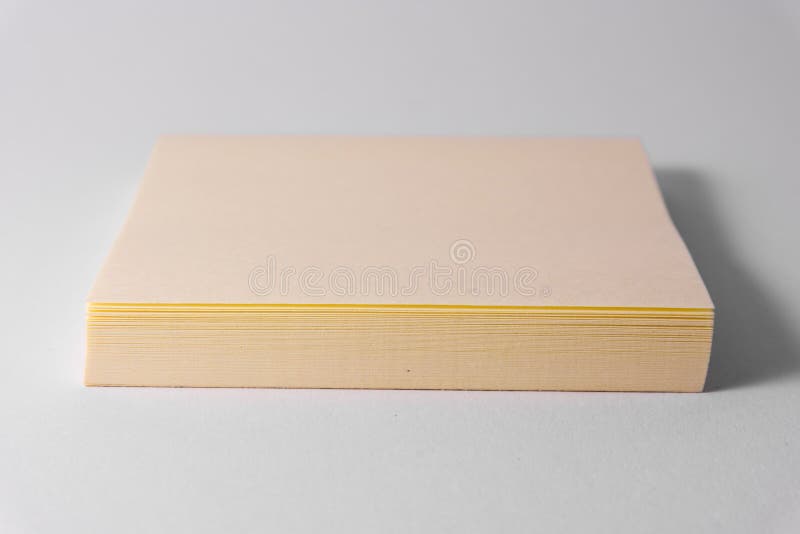 Sticky Notes Notepad Yellow Square White Background Office Suppl Stock ...