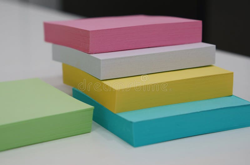 Sticky notes at office stock image. Image of vibrant - 49377007