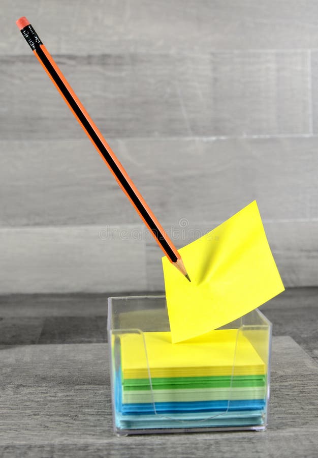 Sticky Notes and Pencil Questions or Decision Making Concept Stock ... Sticky Notes and Pencil Questions or Decision Making Concept Stock ...