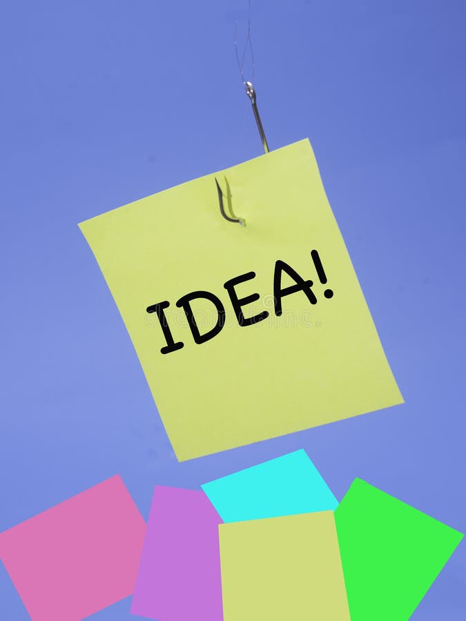 Post it with the Word Idea Created from Brainstorming for New Concepts ...