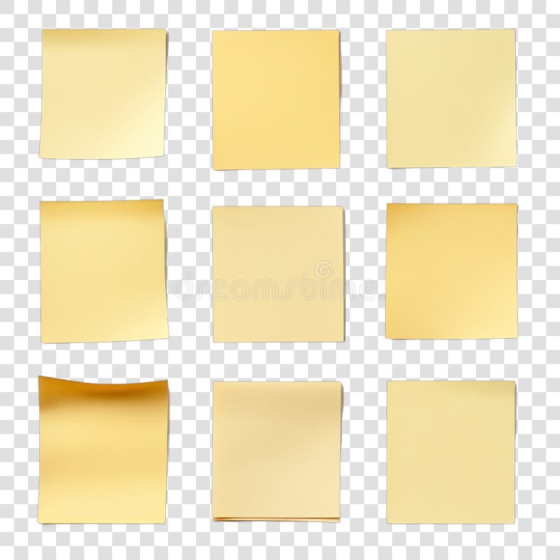 Sticky notes set stock photo. Illustration of mail, notice - 341535824