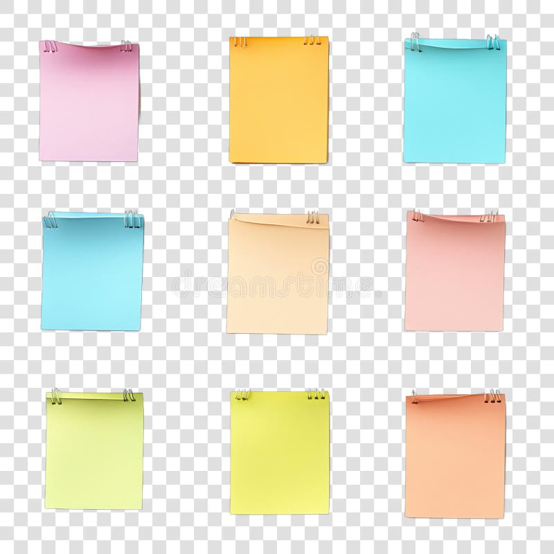 Sticky notes set stock image. Illustration of realistic - 341535885
