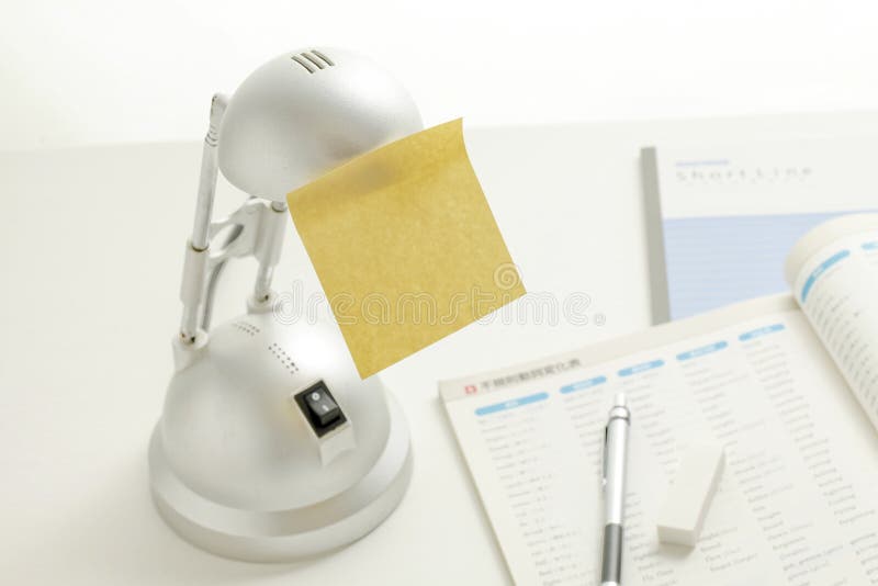 Sticky Notes, Study Desk Image, Stock Photo - Image of list, desk ...