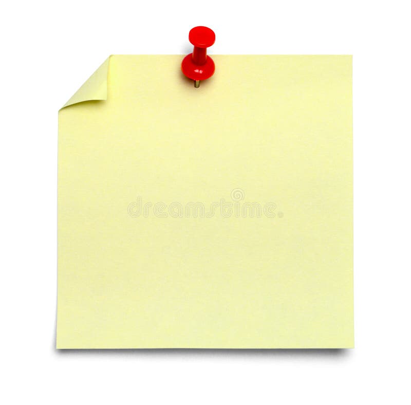 Sticky Notes with Tack stock photo. Image of notes, yellow - 100148350