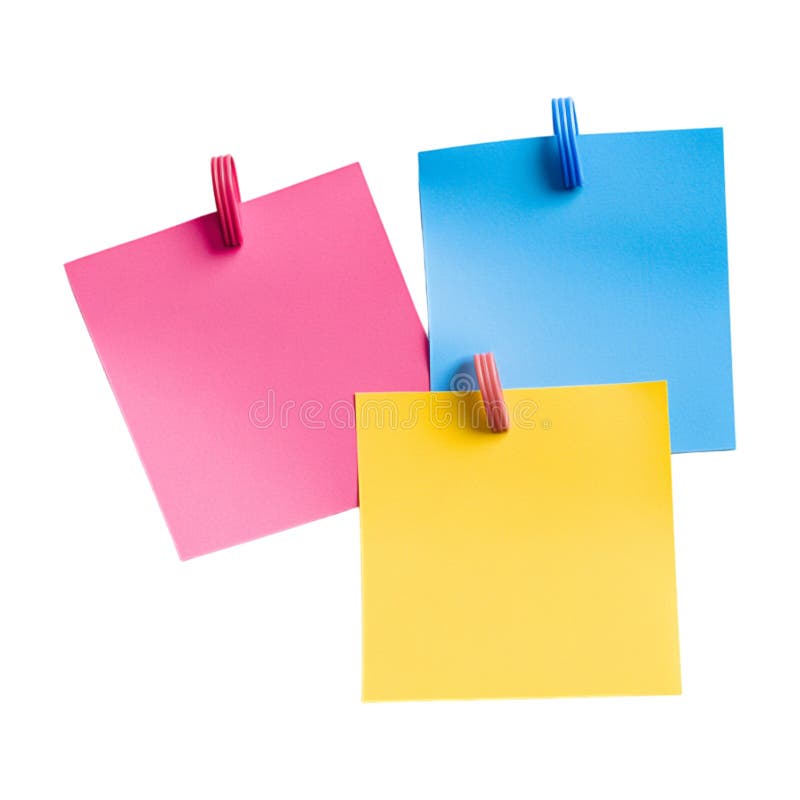 Sticky Notes on Transparent Background - Ai Generated Stock ...