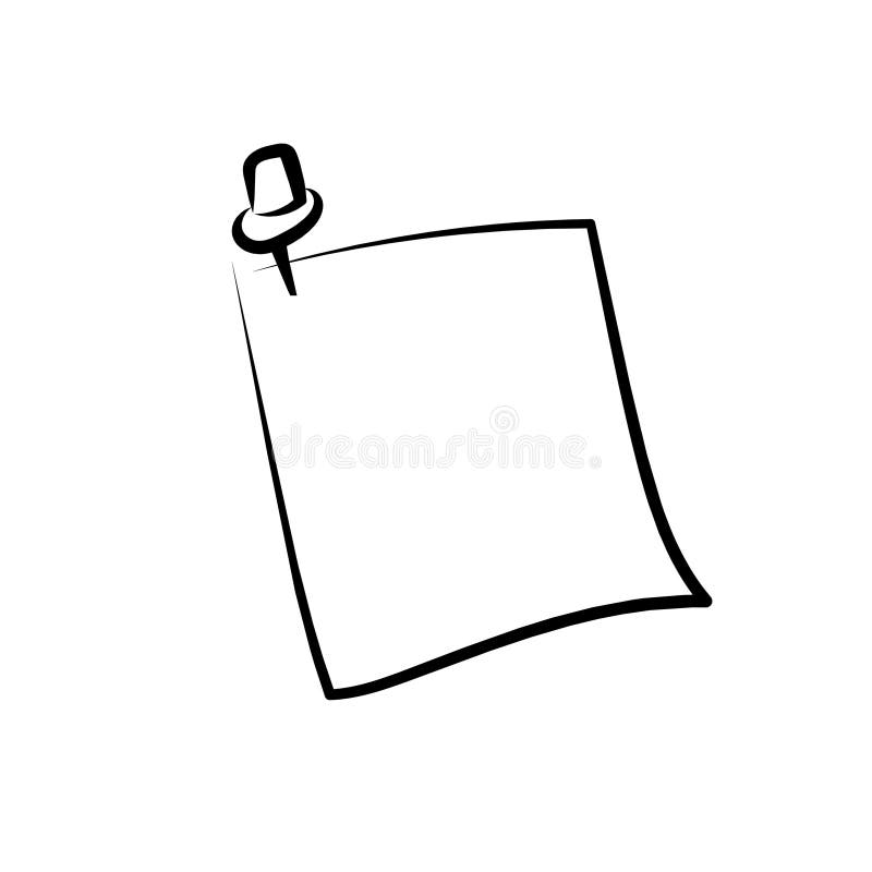 Sticky Notes Clipart Stock Illustrations – 231 Sticky Notes Clipart ...