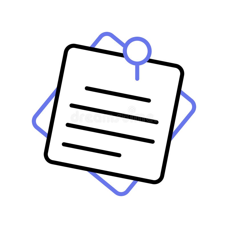 Sticky Notes Vector Design in Modern Style, Ready To Use Vector Stock ...