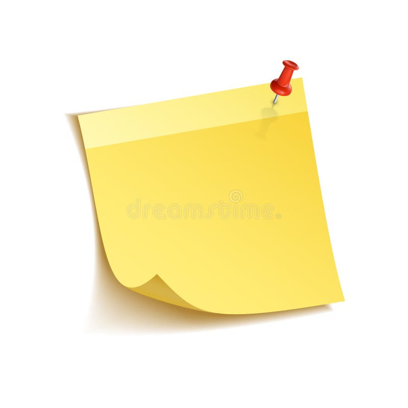 Sticky Notes Vector Illustration Concept Stock Vector - Illustration of ...