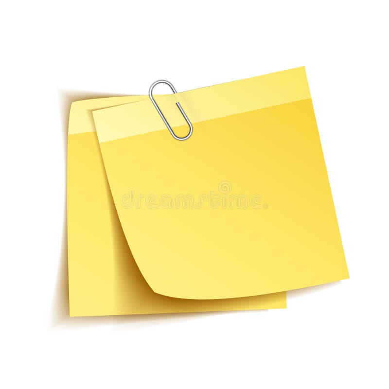 Sticky Notes Vector Illustration Concept Stock Vector - Illustration of ...