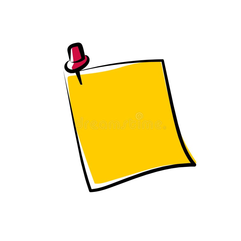 Sticky Notes Vector Isolated on White Background Stock Vector ...