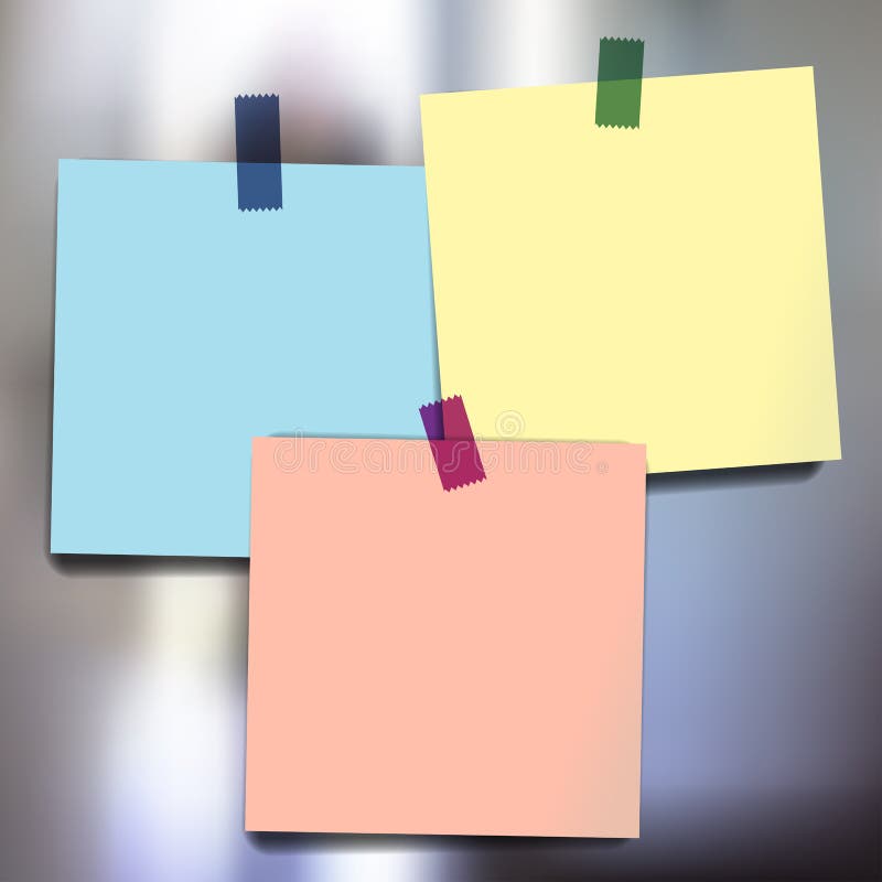 Sticky notes wallpapers stock vector. Illustration of work - 58514985