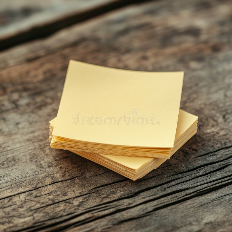 Sticky Notes on a Wooden Background. Place for Your Text Stock ...