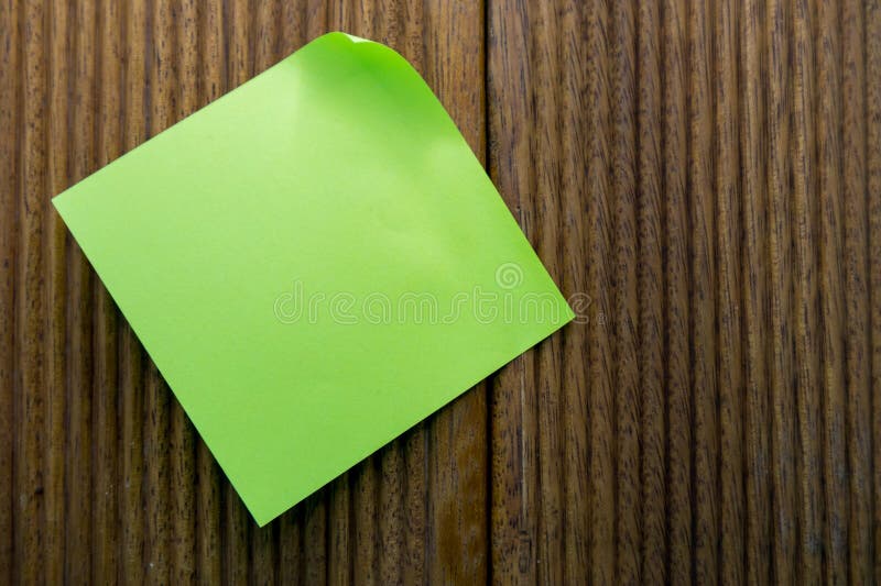Sticky Notes on Wooden Background with Striated Texture Stock Photo ...