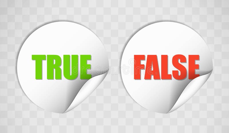 True False White Background Stock Illustrations – 951 True False White ...