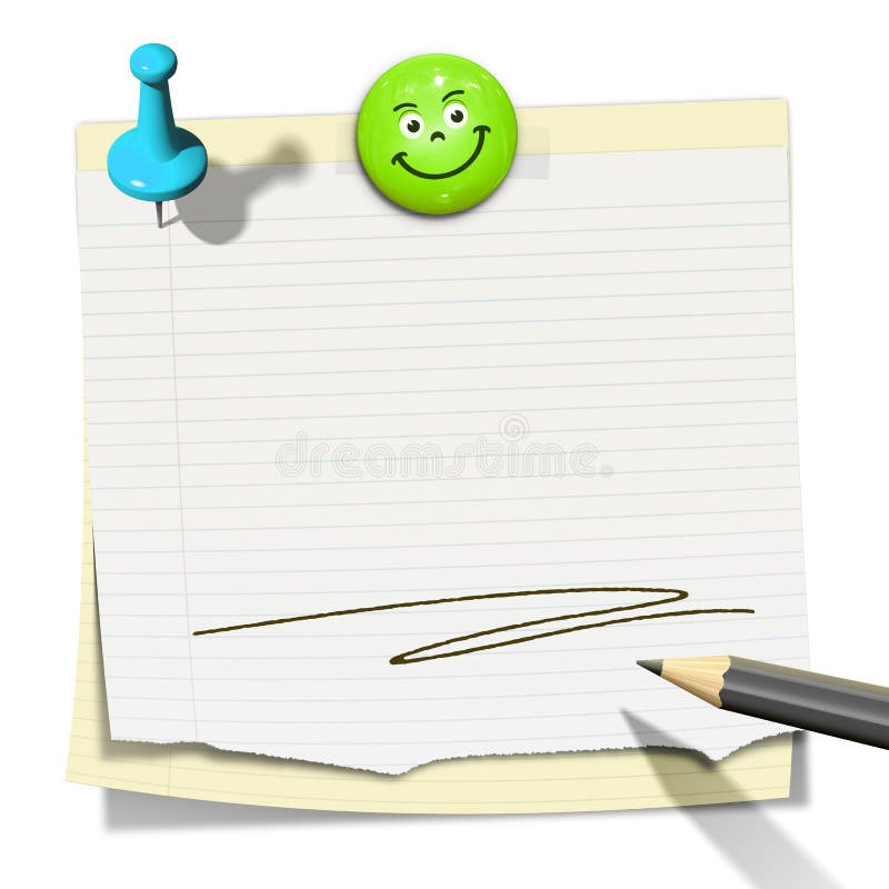 Sticky paper stock illustration. Illustration of attach - 45876959