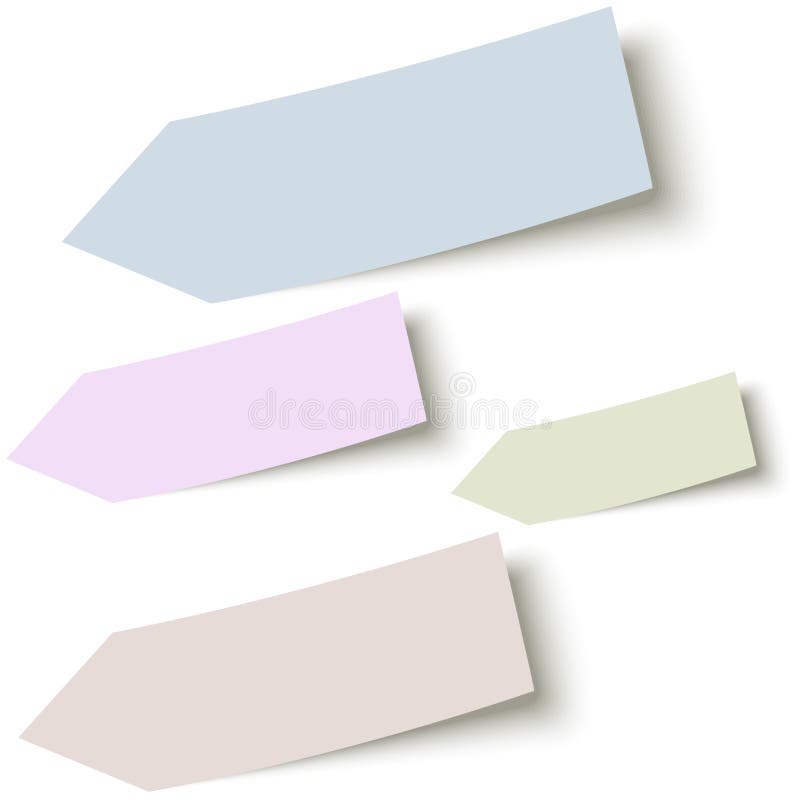 Sticky Papers Arrows Stock Illustrations – 31 Sticky Papers Arrows ...