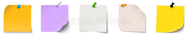 Sticky papers collection stock vector. Illustration of reminder - 239714320