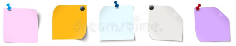 Sticky papers collection stock vector. Illustration of transparent ...