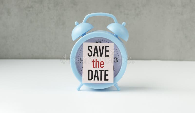 Sticky Pinned To Paper Alarm Clock with the Phrase Stock Photo - Image ...