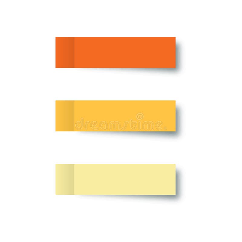 Sticky Post Note Collection. Sticky Post Note Colorful Stock Vector ...