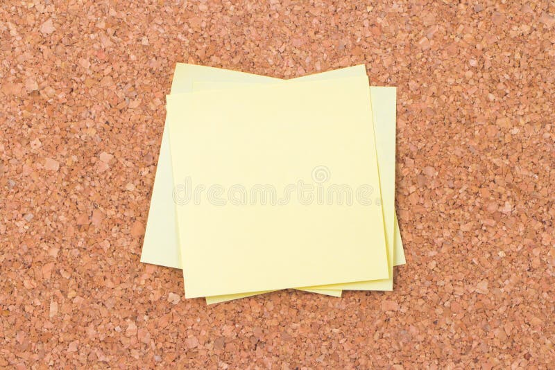 Sticky Posts on Cork Board stock image. Image of notice - 34049323